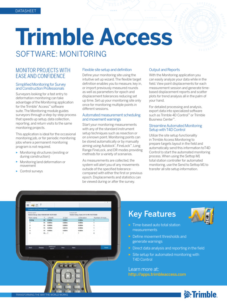 Trimble Access Software | PDF