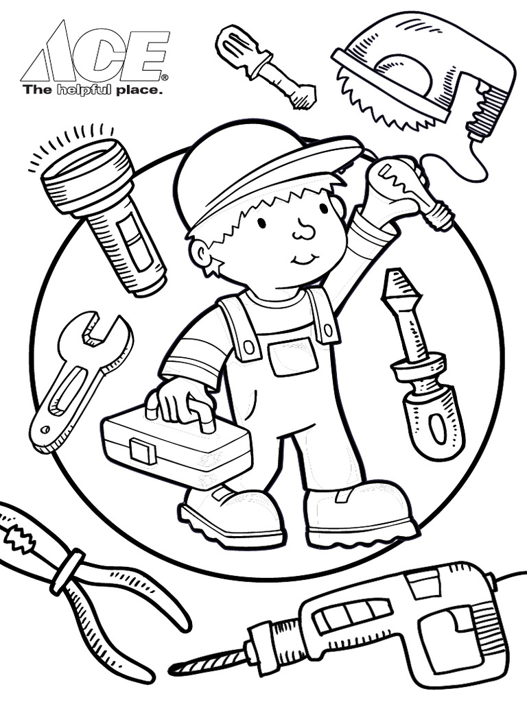 ACE - Coloring Sheet A3 | PDF