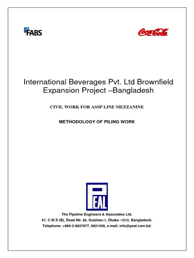 Methodology for Piling work (1) | PDF | Deep Foundation | Concrete