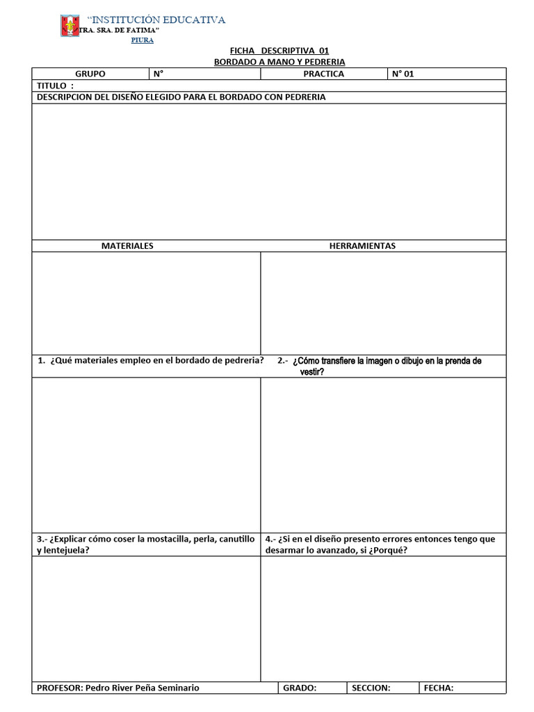 Ficha 02 Bordad | PDF