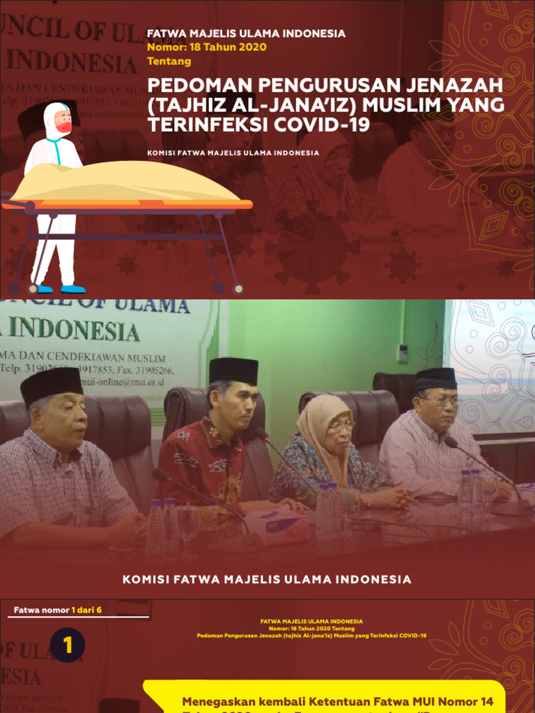 Fatwa MUI No. 18 Tahun 2020 Tentang Pedoman Pengurusan Jenazah | PDF Fatwa MUI No. 18 Tahun 2020 Tentang Pedoman Pengurusan Jenazah | PDF