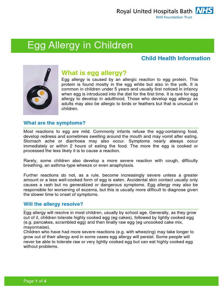 PAE029 Egg Allergy Info Sheet | PDF