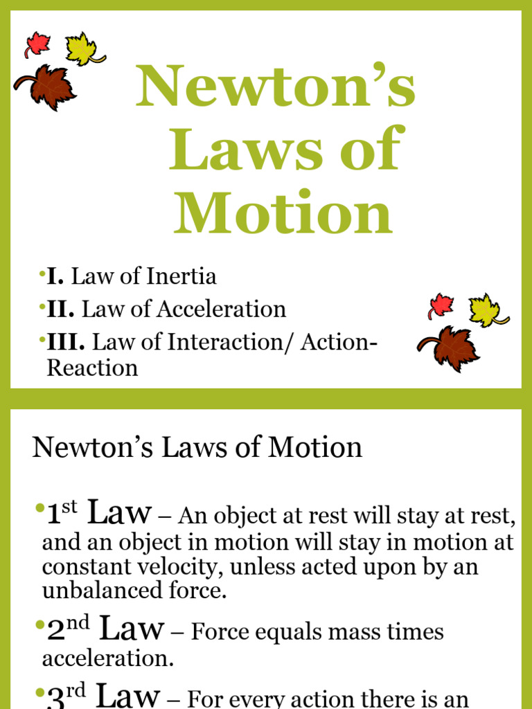 Module 2 - Laws of Motion | PDF | Science & Mathematics