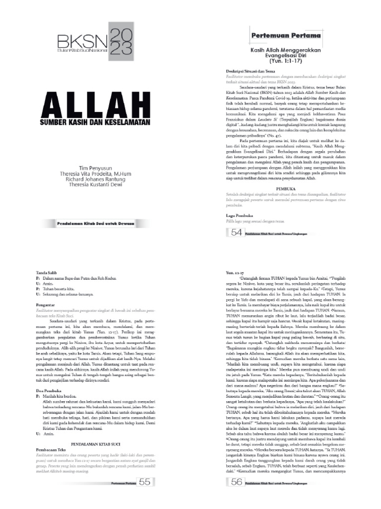 BKSN 2023 - Buku Ibadat Utk Umat | PDF