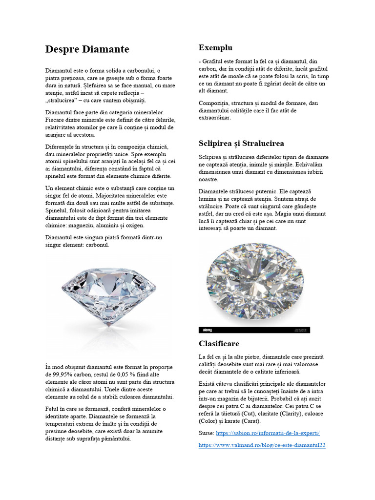 Despre Diamante | PDF