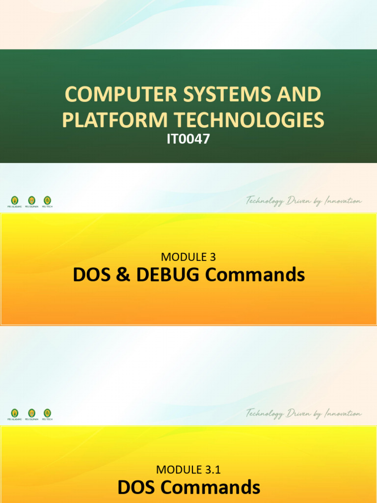 Module3.1 - DOSCommands | PDF Module3.1 - DOSCommands | PDF