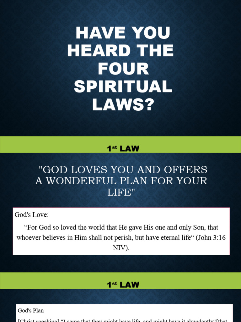 4 Spiritual Laws | PDF