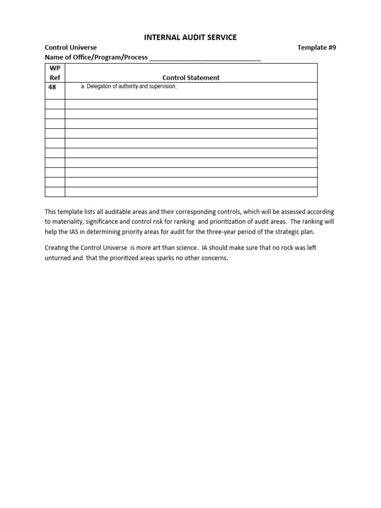 9 - Defining Control Universe | PDF