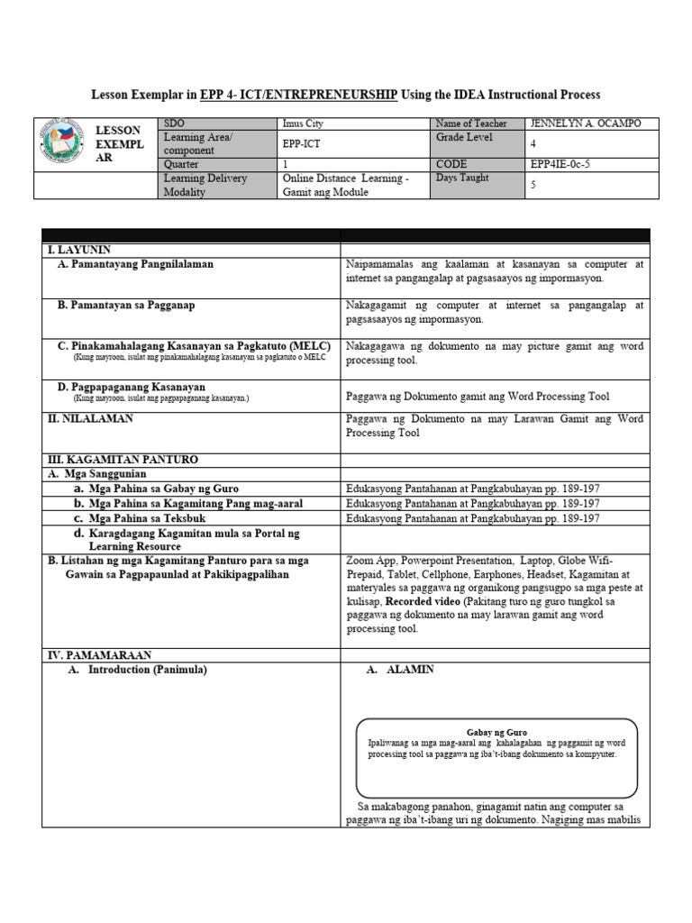 16 Epp4 - Ict - W8 - D4 | PDF