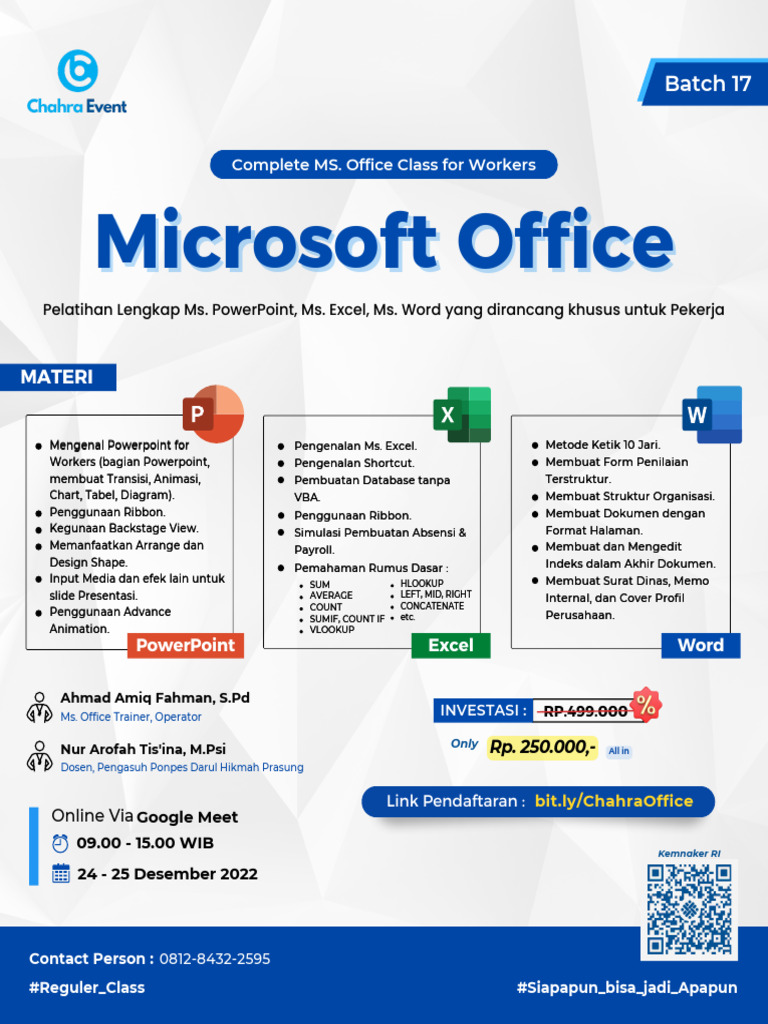Poster Pelatihan MS Office | PDF