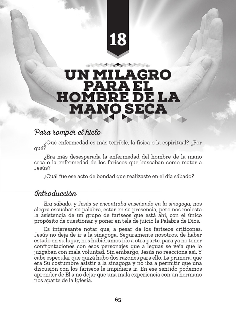 18 Un Milagro para El Hombre de La Mano Seca | PDF