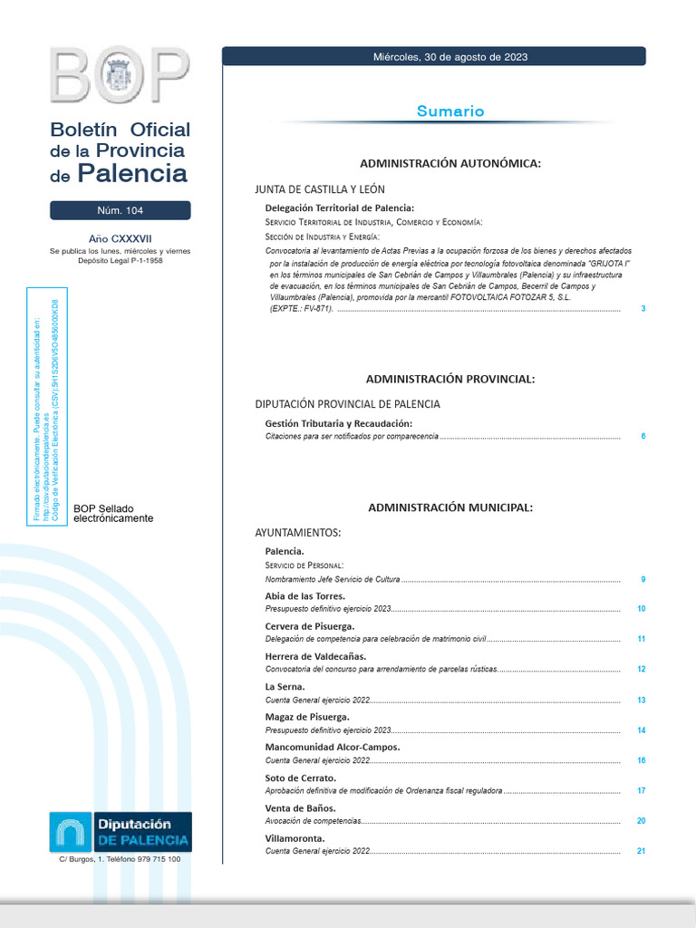 Bop 104 Ordinario | PDF