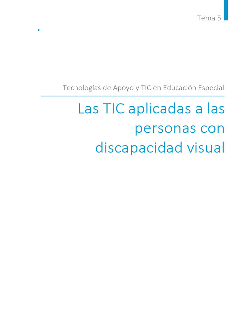 Tema 5 TIC Máster Educación Especial | PDF