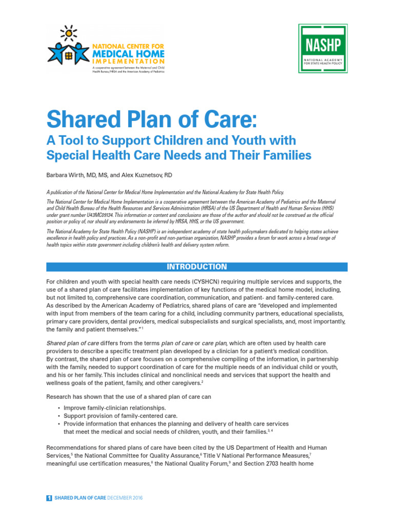 Shared Plan of Care2 | PDF