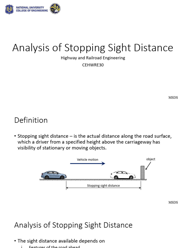Sight distances | PDF