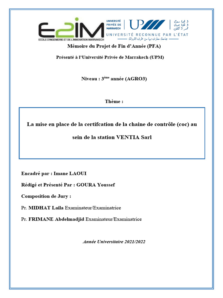 Rapport Pfa | PDF