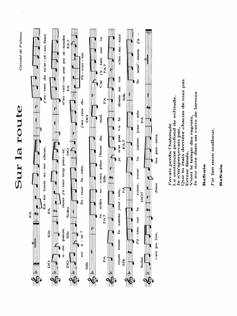 Gerald de Palmas Sur La Route | PDF