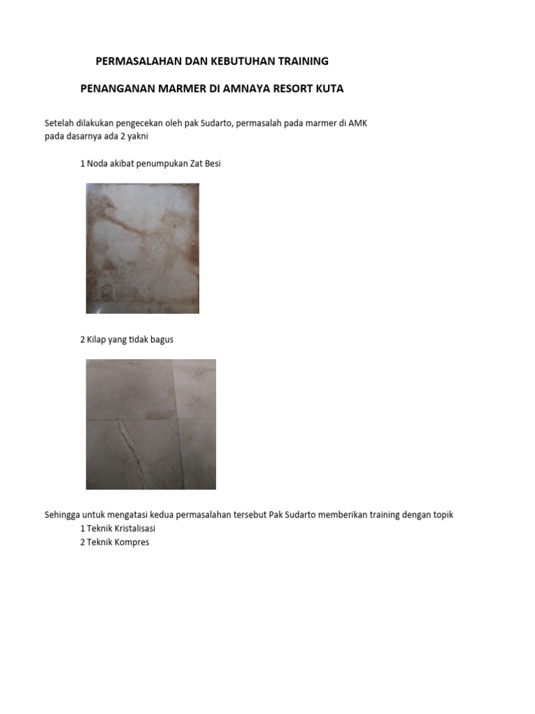 Marble Treatment AMK | PDF