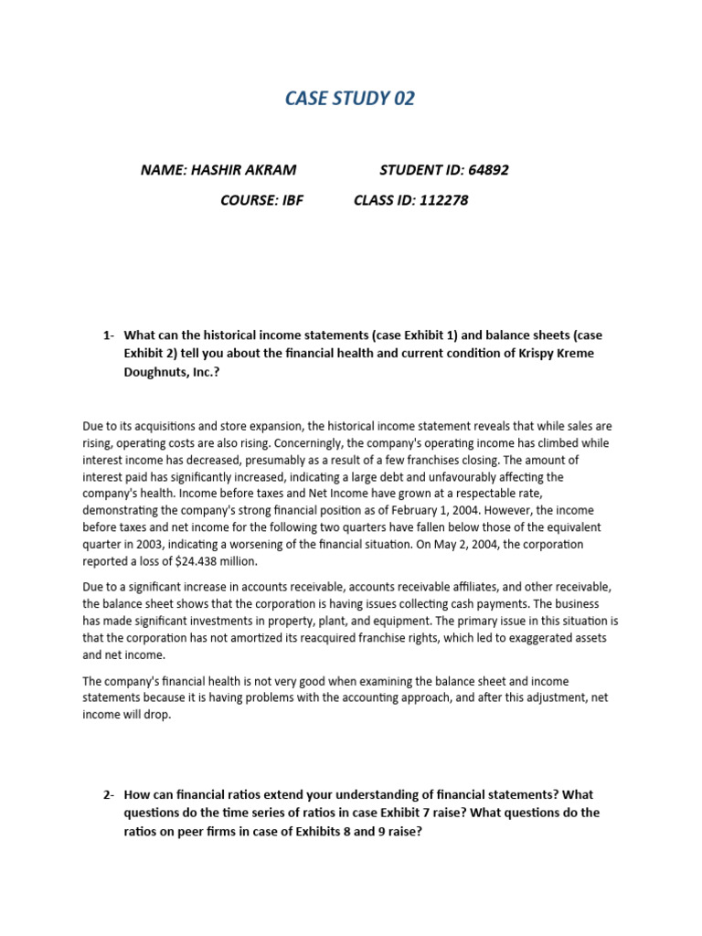Case Study 2 | PDF Case Study 2 | PDF