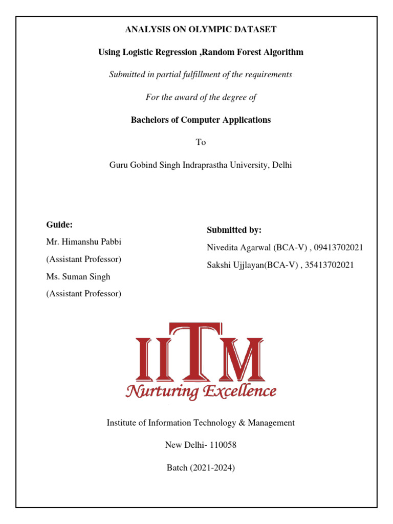 Analysis On Olympic Dataset | PDF