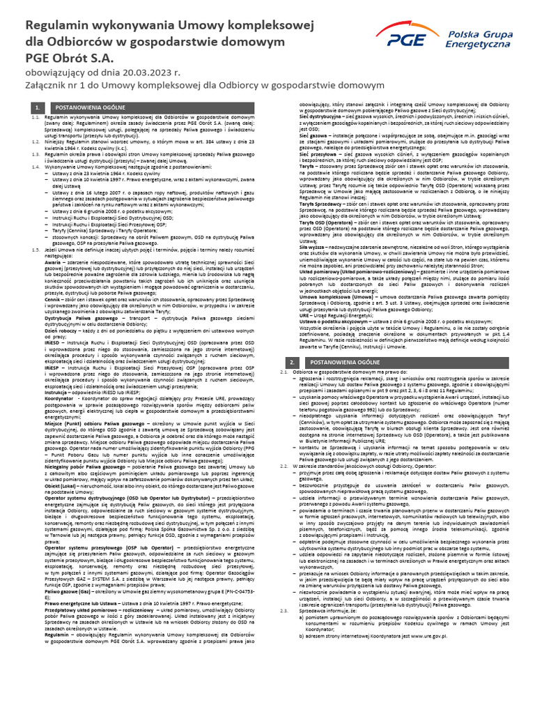 Regulamin-wykonywania-umowy-kompleksowej | PDF