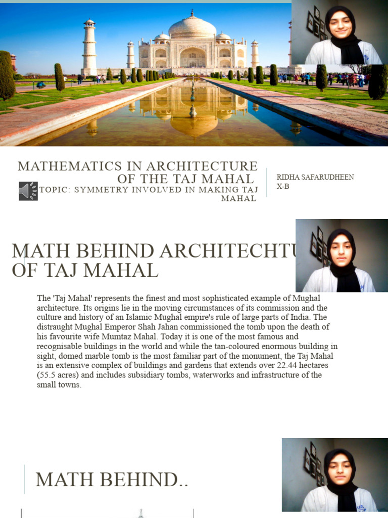 Mathematics in Architecture of The Taj Mahal | PDF