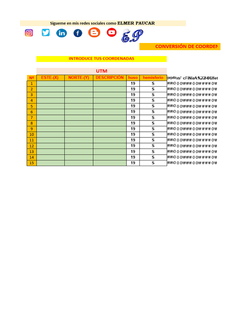 Conversión de Coordenadas Utm A Latitud y Longitud | PDF