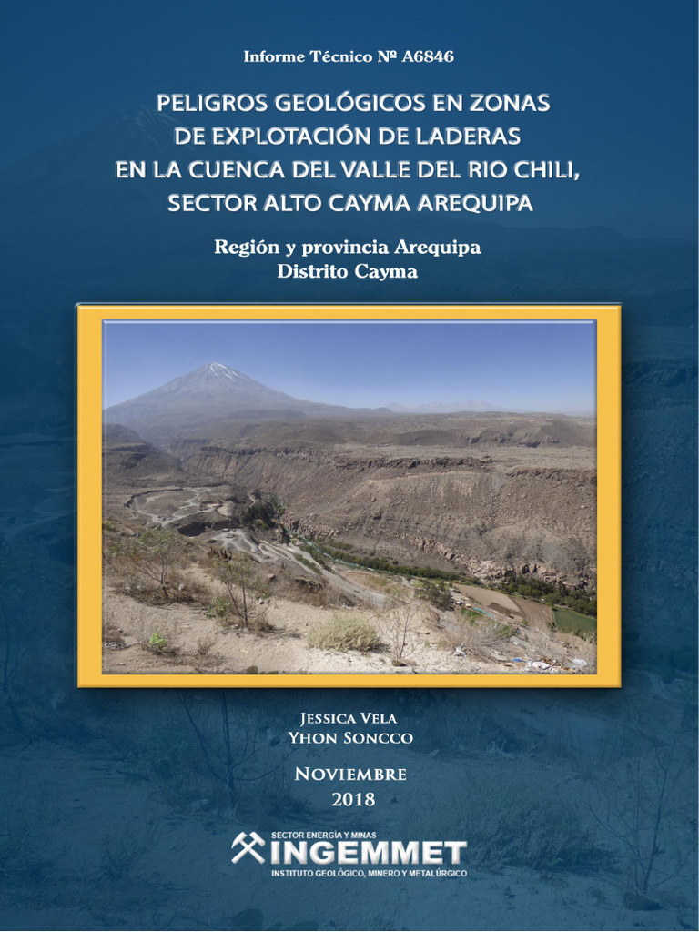 A6846-Peligros Geológicos Alto Cayma-Arequipa | PDF | Ciencias sociales ...