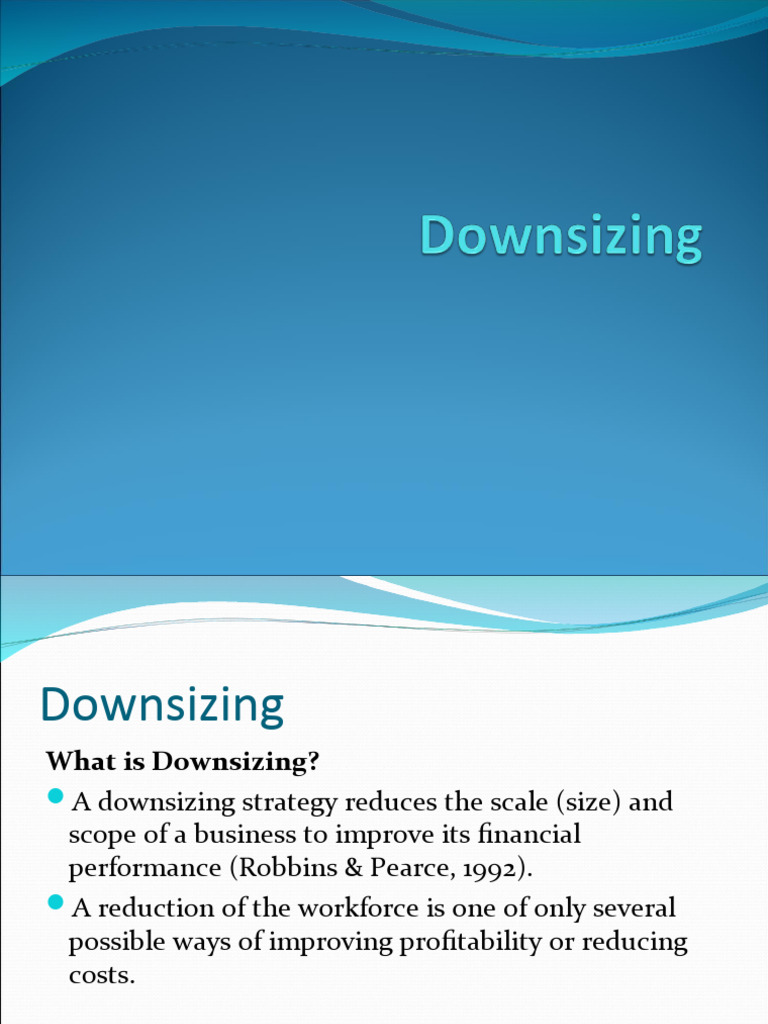 Downsizing Dillema | PDF | Career & Growth | Business