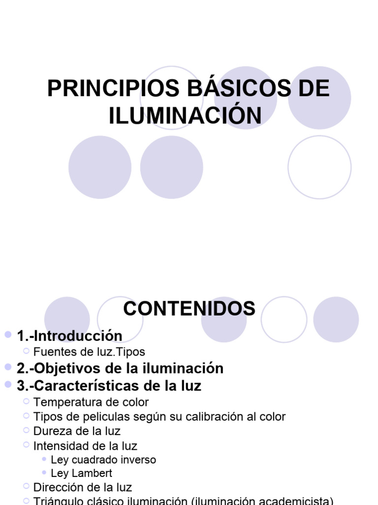 Principios Básicos de Iluminación | PDF