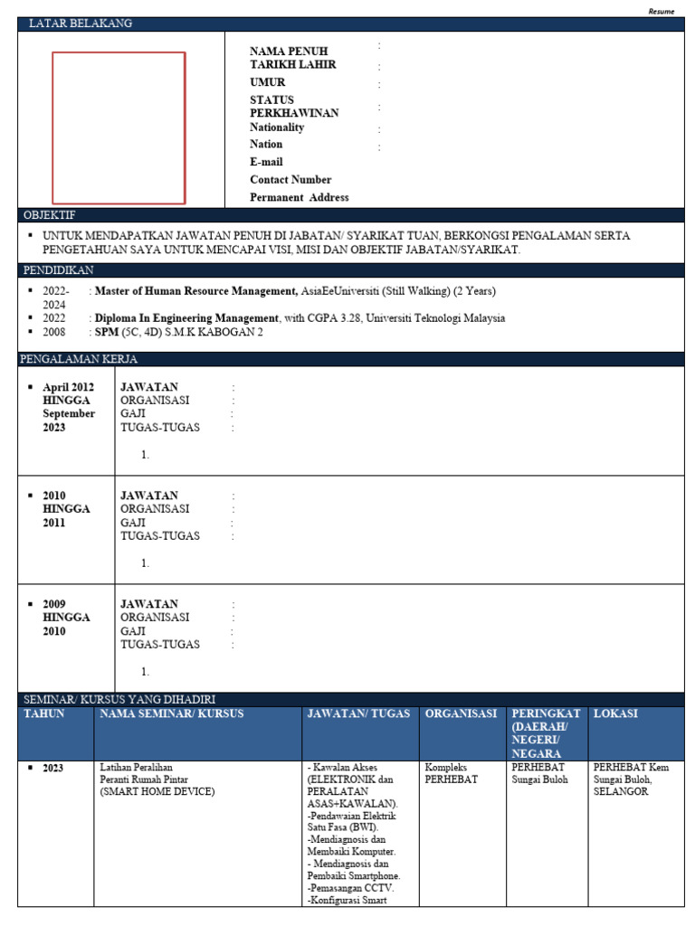 Resume M.amin (BM) | PDF