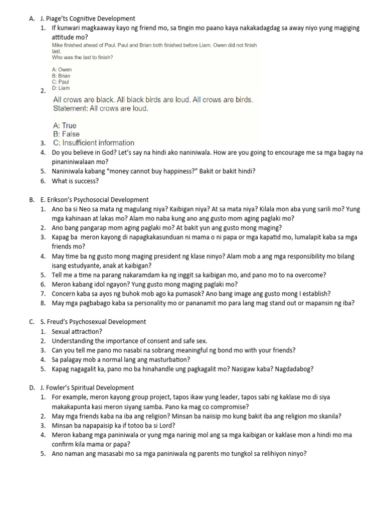 Questionairre | PDF