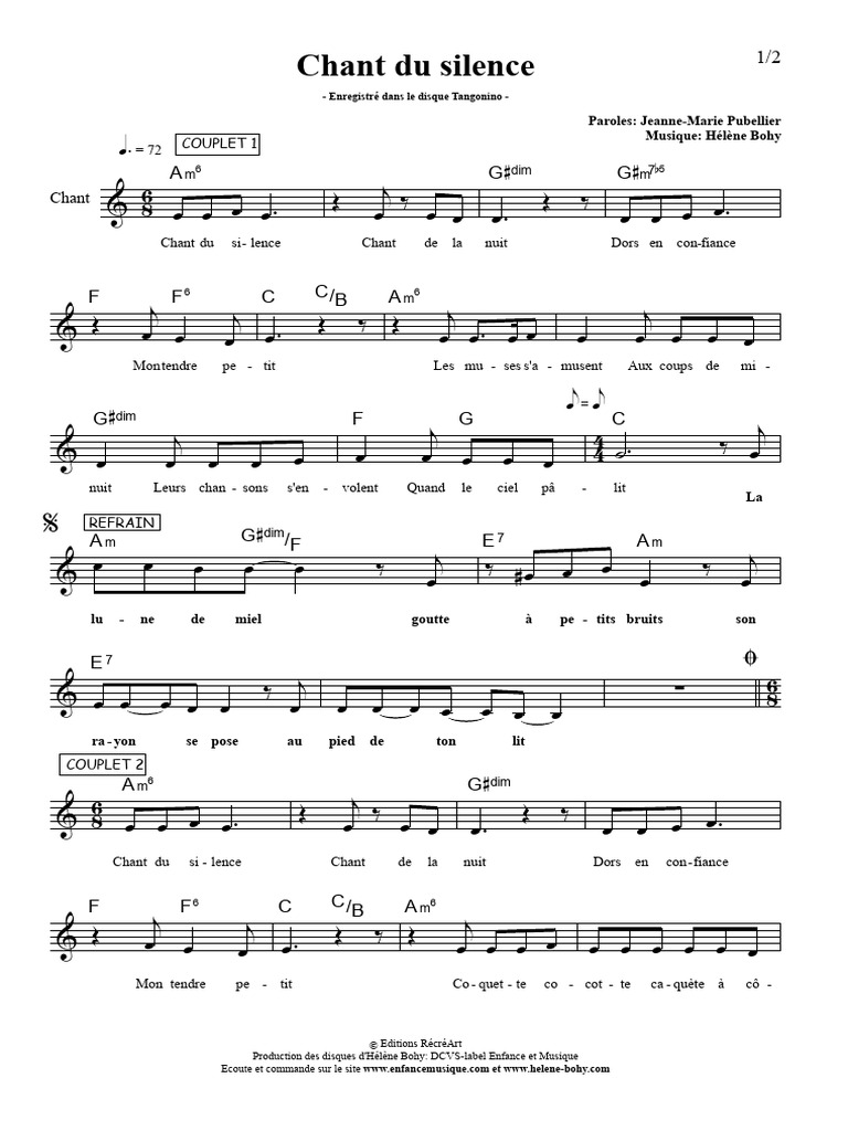 Chant Du Silence | PDF