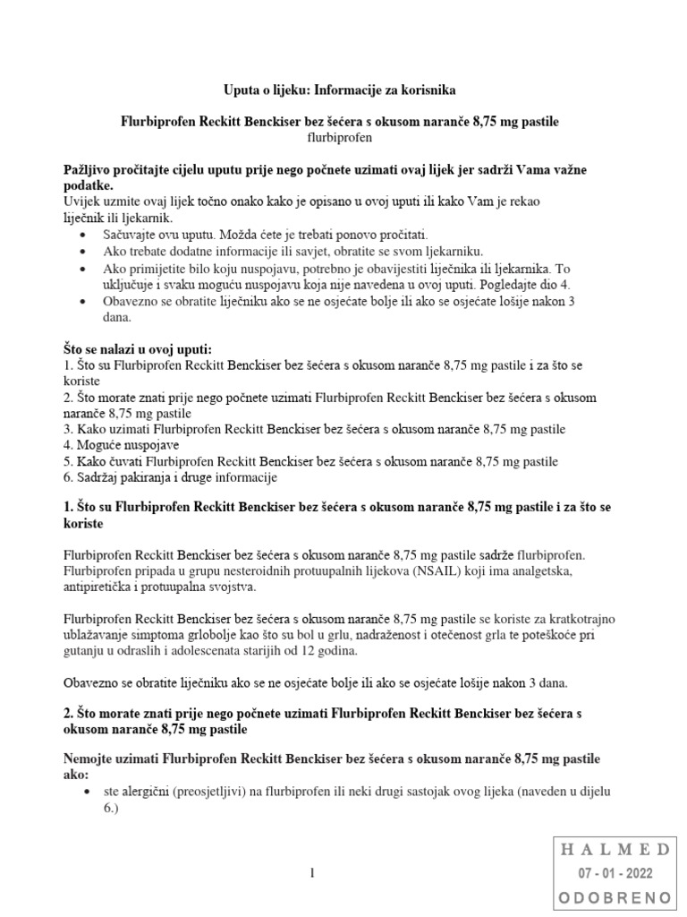 Uputa o Lijeku - 24 | PDF