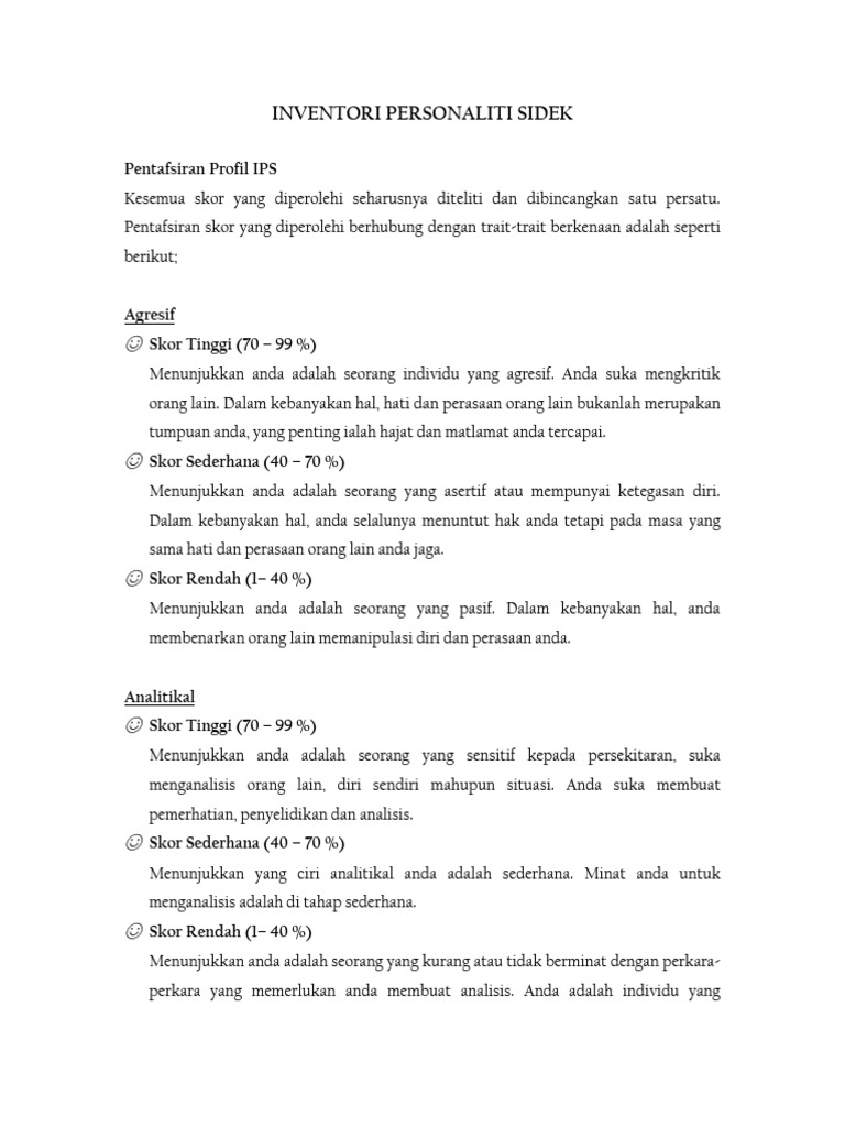 INTERPRETASI IPS | PDF