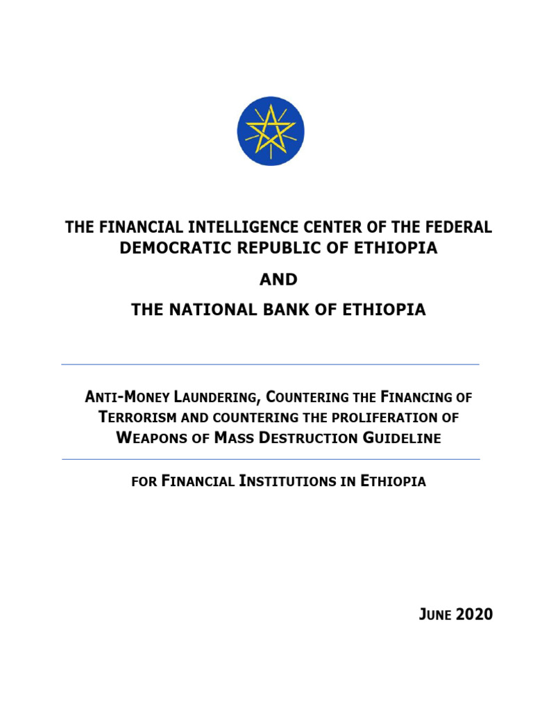 FIC and NBE AML-CFT Guidelines Edited | PDF