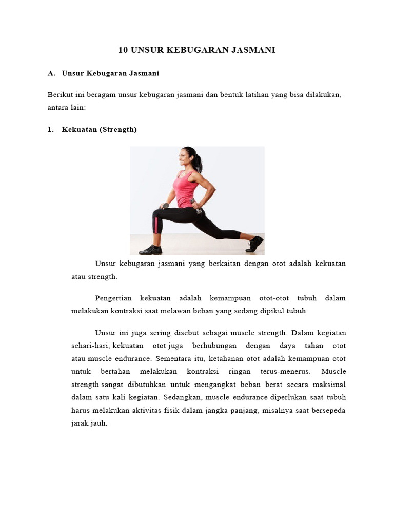 Kliping Kebugaran Jasmani | PDF