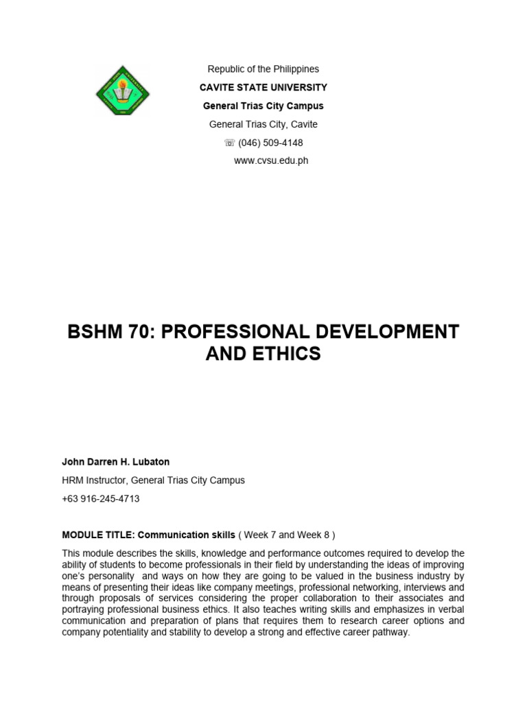 Module 4 Communication Skills | PDF