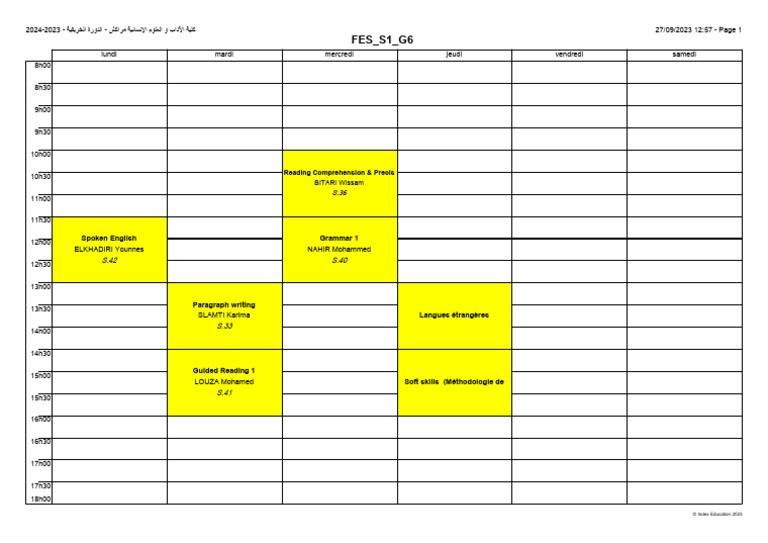 FES - S1 - G6 FES - S1 - G6: Reading Comprehension & Precis BITARI ...