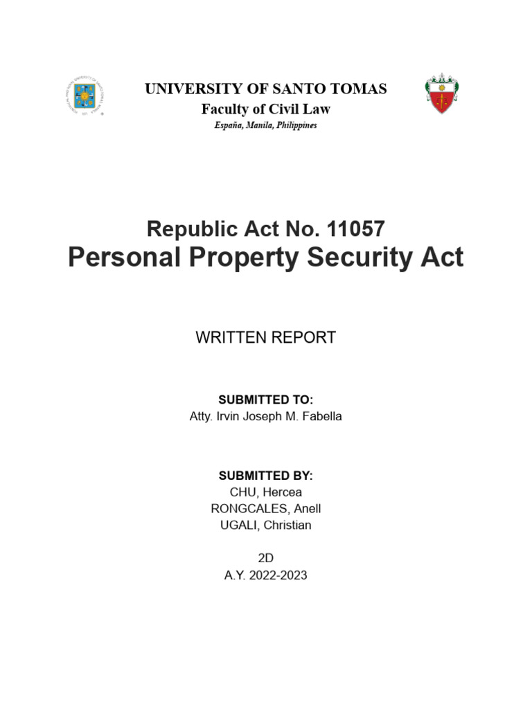 2D - Written Report - PPSA | PDF
