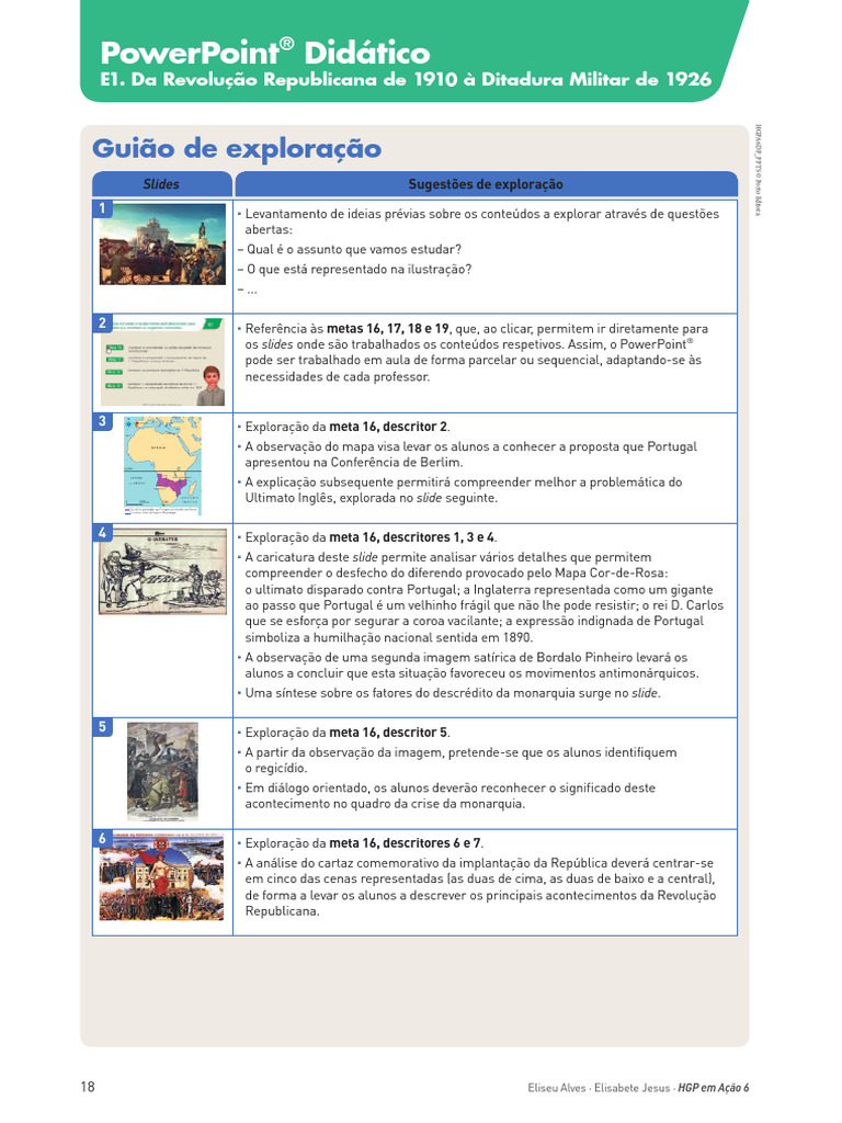 Hgpa6 Guiao PPT E1 | PDF