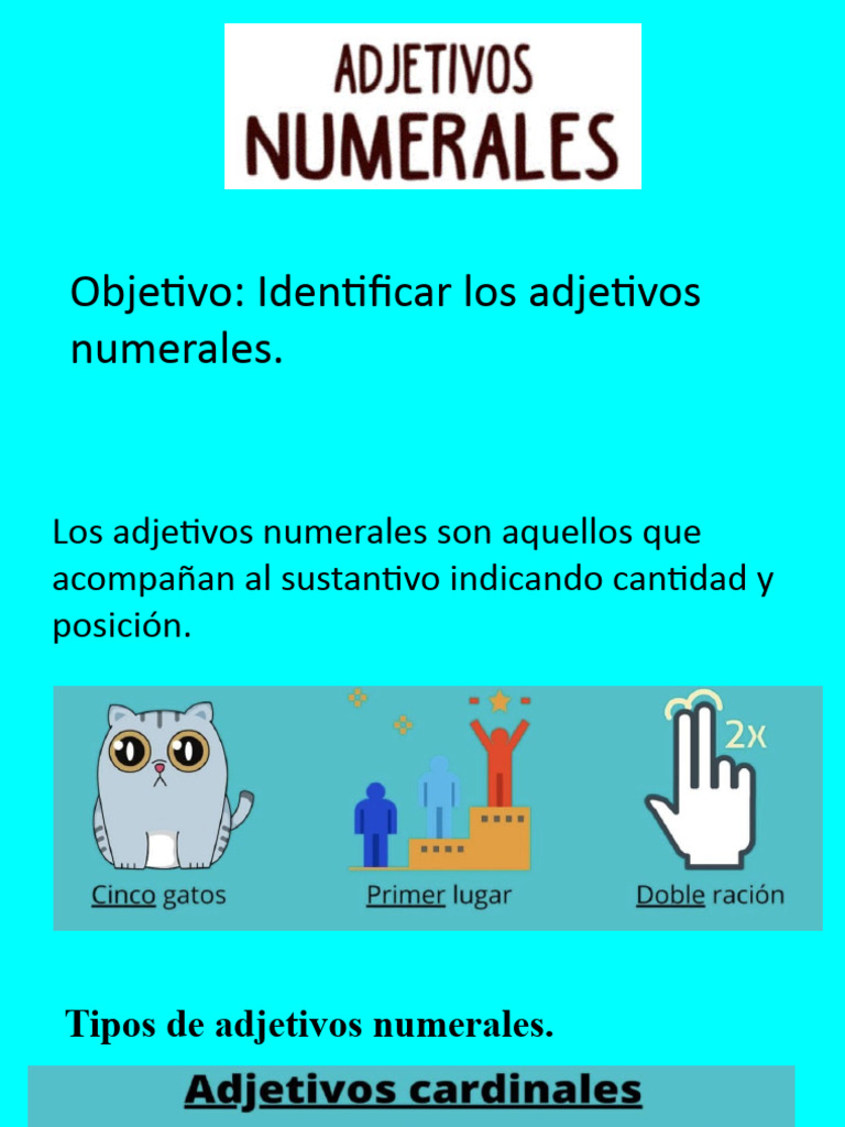 Adjetivos Numerales | PDF