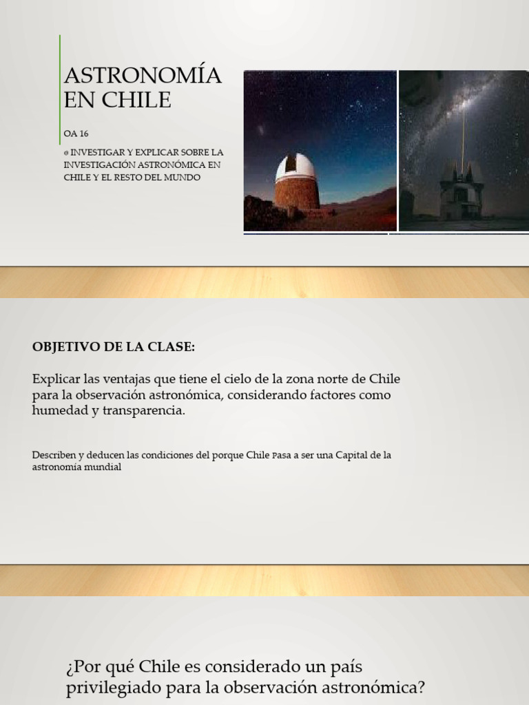 Astronomía en Chile | PDF
