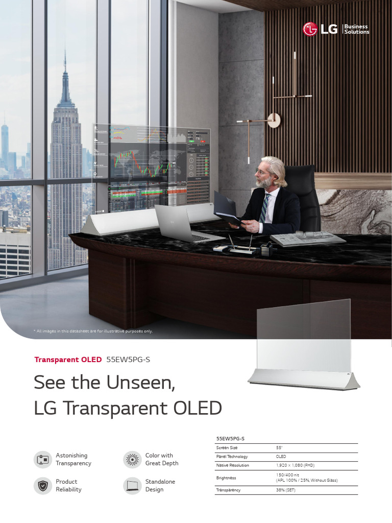 55EW5PG-S - Datasheet (Low) - LG Transparent OLED - 211029 | PDF