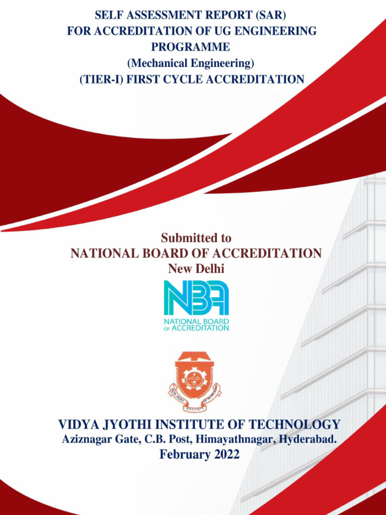 Nba Mech Sar | PDF | Curriculum | Engineering