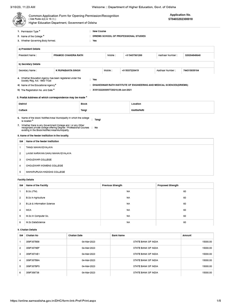 Welcome - Department of Higher Education, Govt. of Odisha | PDF