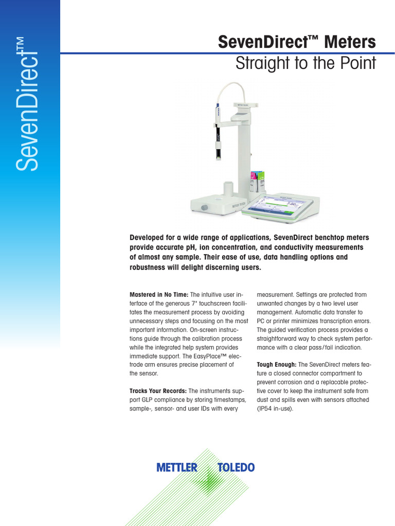 Seven Direct MT PH METER (1) (2) (1), Code 30671554 | PDF