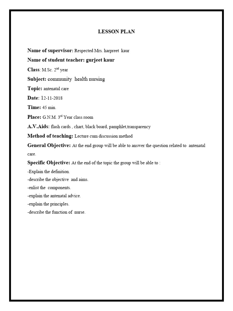 Health Talk ANC | PDF