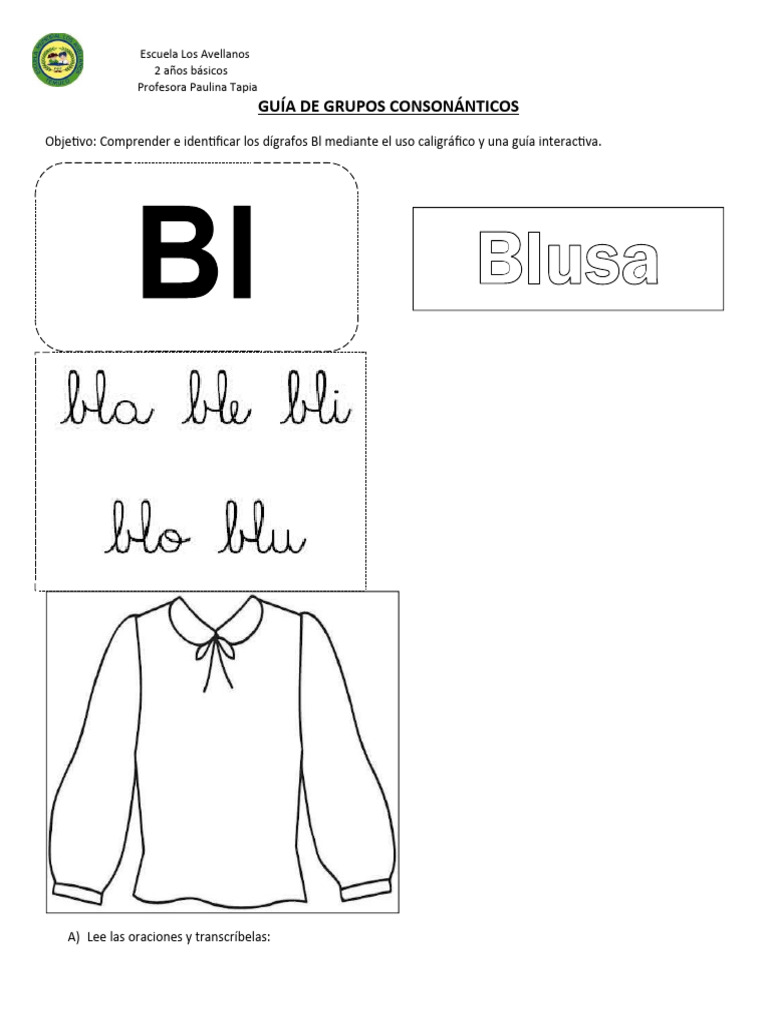 Guía BL y BR Lenguaje | PDF