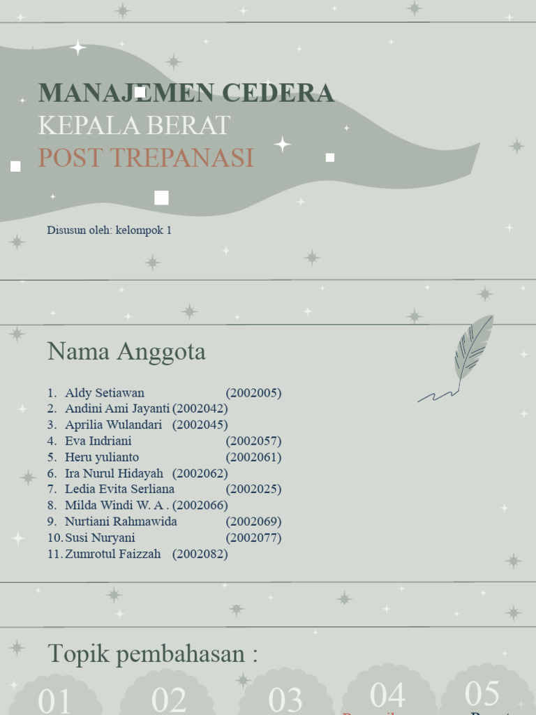 Cedera Kepala Berat Post Trepanasi | PDF